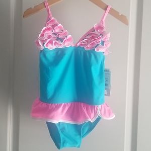 Floatimini | Swim | Floatimini Girls Swimsuit Pink Blue With Roset ...